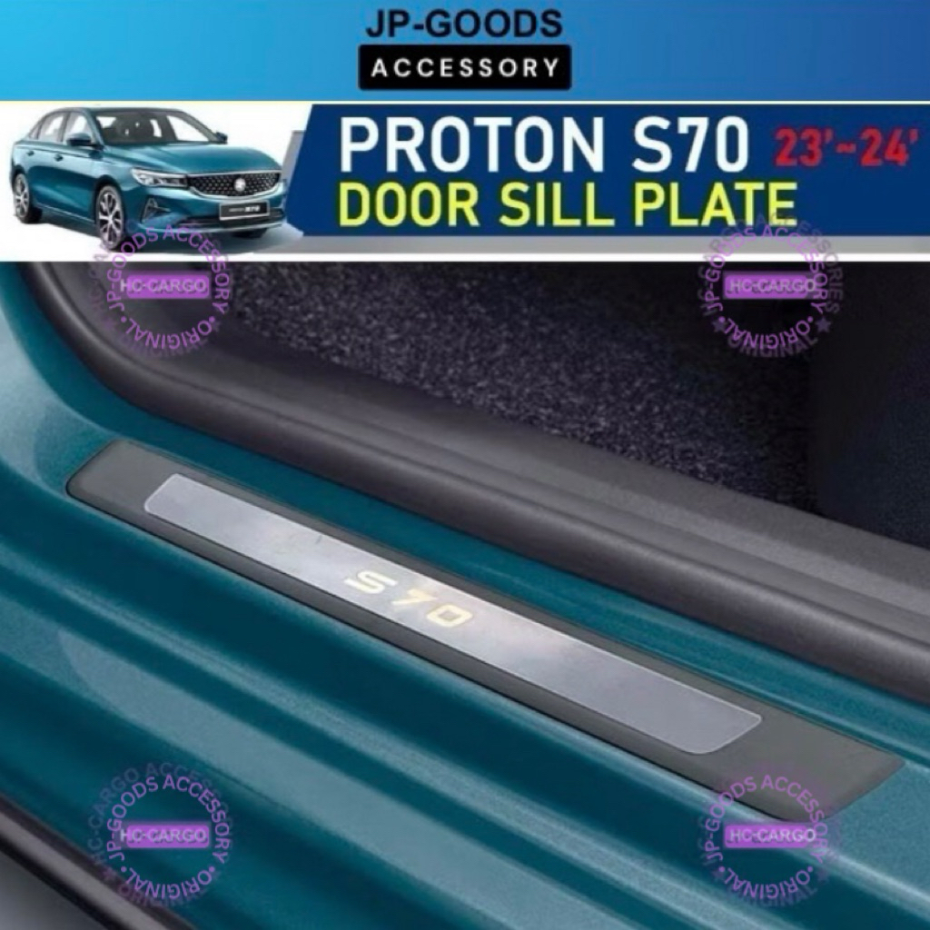 Proton S70 2023 - 2024 OEM Door Sill Plate 4Pcs Scuff Plate Scratch ...