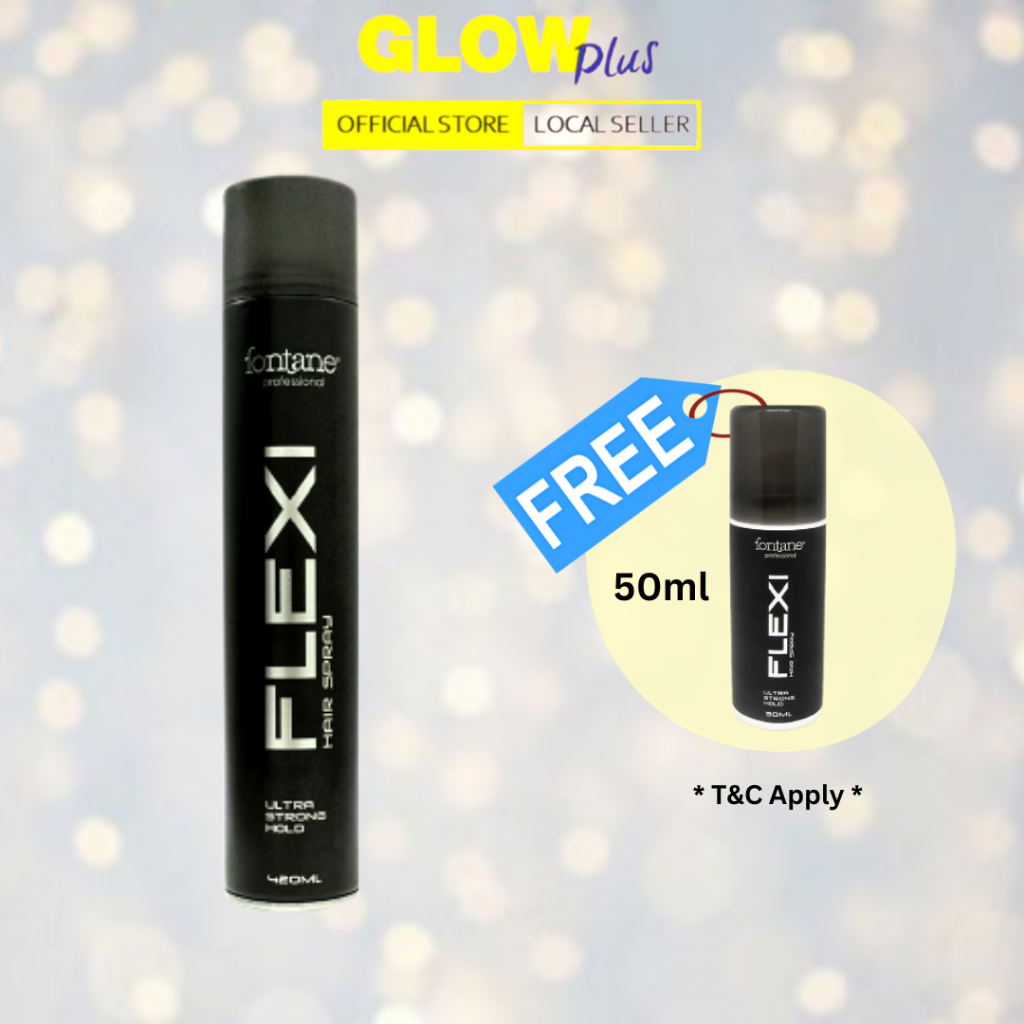 [ BUY 3 FREE 1 ] FONTANE Flexi Hairspray Strong Hold 420ml Flexi Hair ...