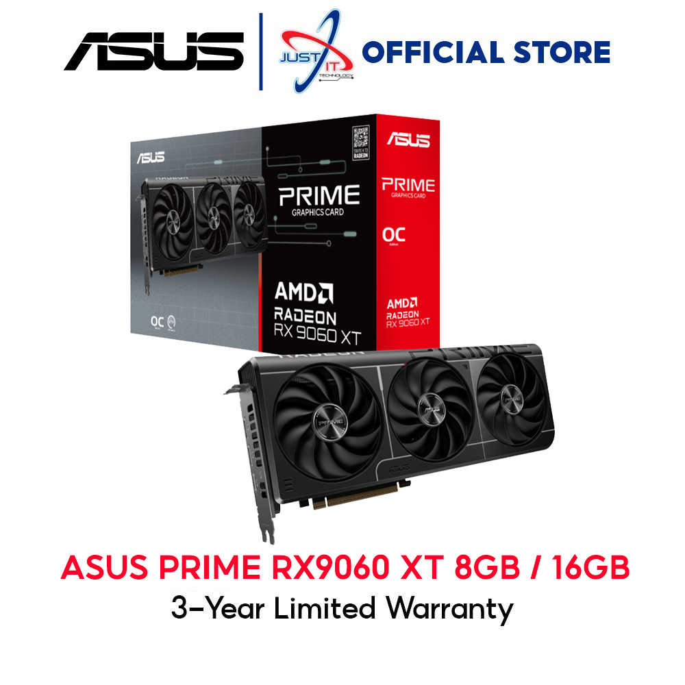ASUS PRIME RADEON RX 9060 XT 8GB / 16GB DDR6 GRAPHICS CARD ( PRIME ...