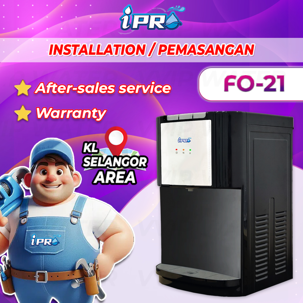 iPro FO-21T PENAPIS AIR 3 SUHU Table Top Water Dispenser Hot & Warm ...