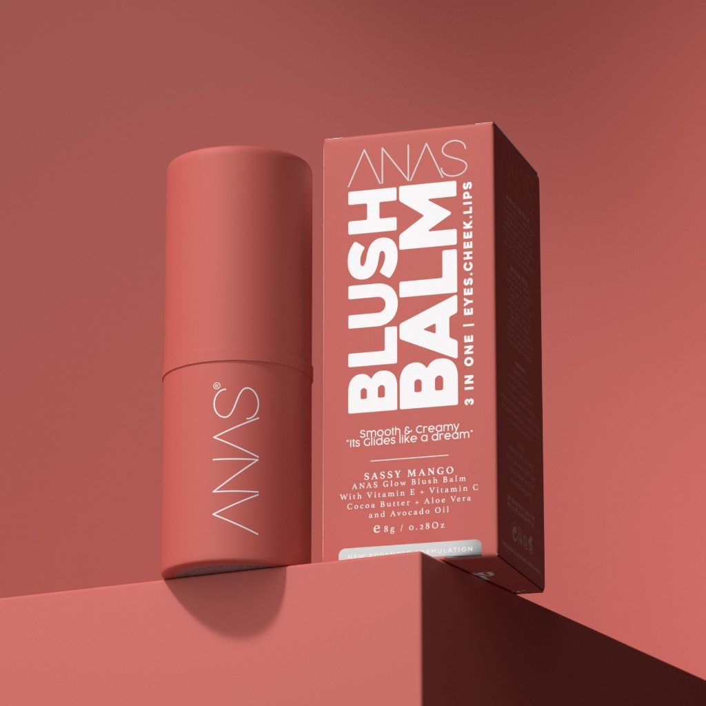 ANAS GLOW BLUSH BALM With Vitamin E + Vitamin C + Cocoa Butter + Aloe ...