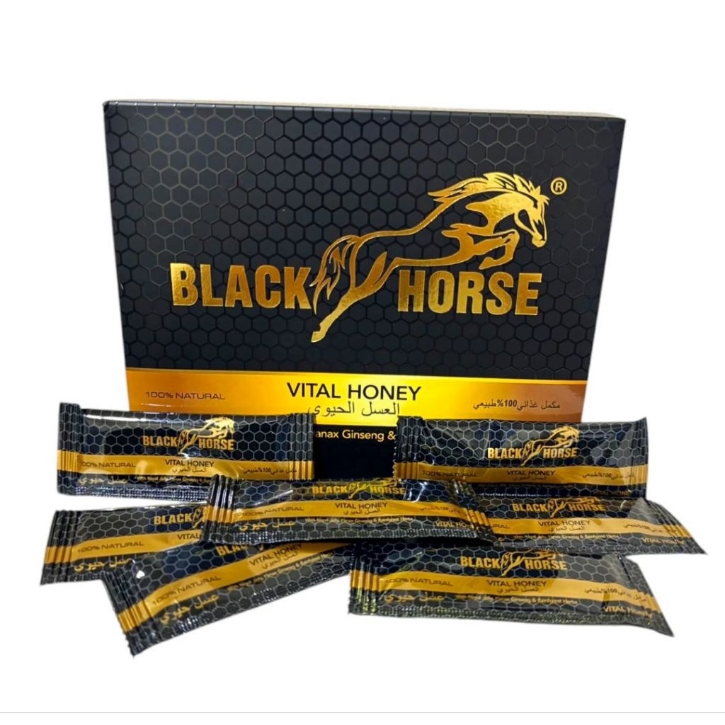 Black Horse Honey (VVIP Vital Honey) - 100% Original 24 packs عسل ...