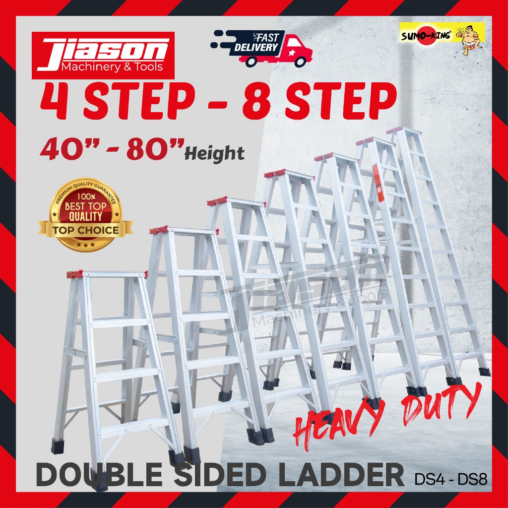 SUMO KING DS4 / 5 / 6 / 7 / 8 40" - 80" 4/5/6/7/8 Steps Heavy Duty ...