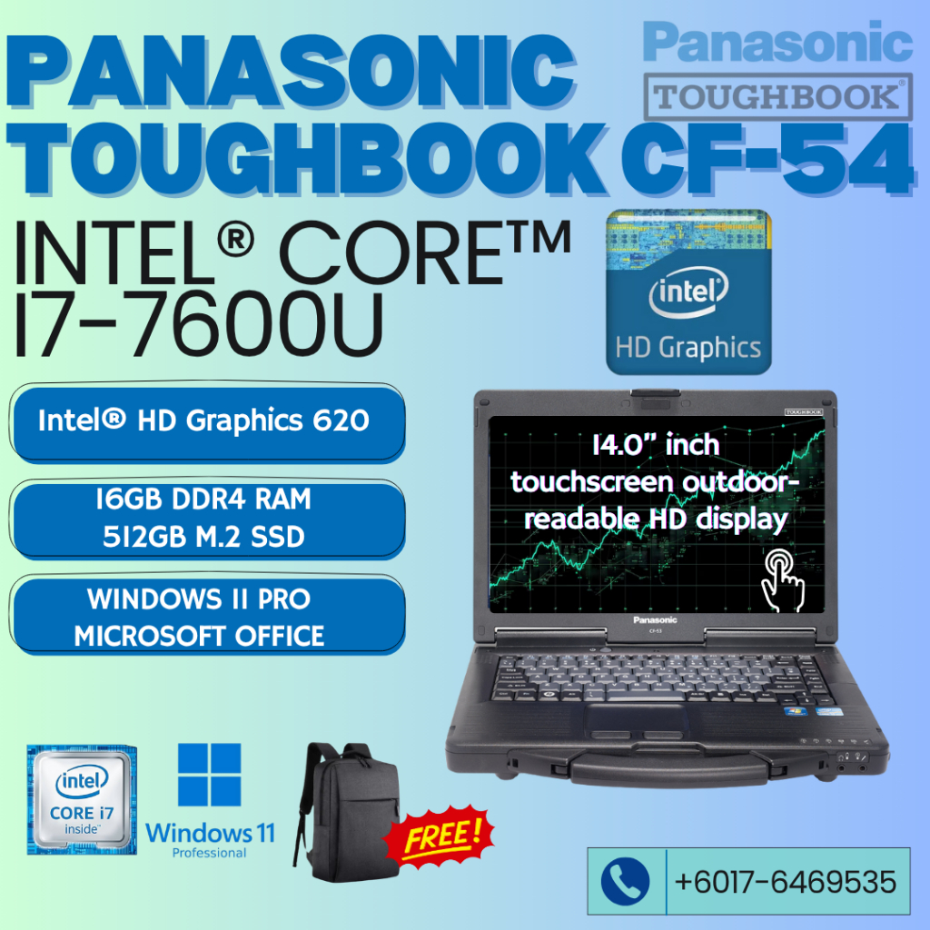 PANASONIC TOUGHBOOK CF-C2, CF-31, CF-53, CF-54 16GB RAM 512GB SSD ...