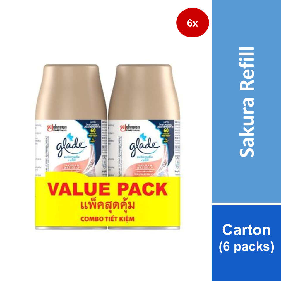 [Carton Deal] Glade Autospray Sakura Refill (252ml) Twinpack x6s ...