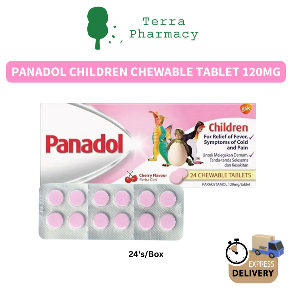 PANADOL Children Chewable Tablet 24's/Box | Shopee Malaysia