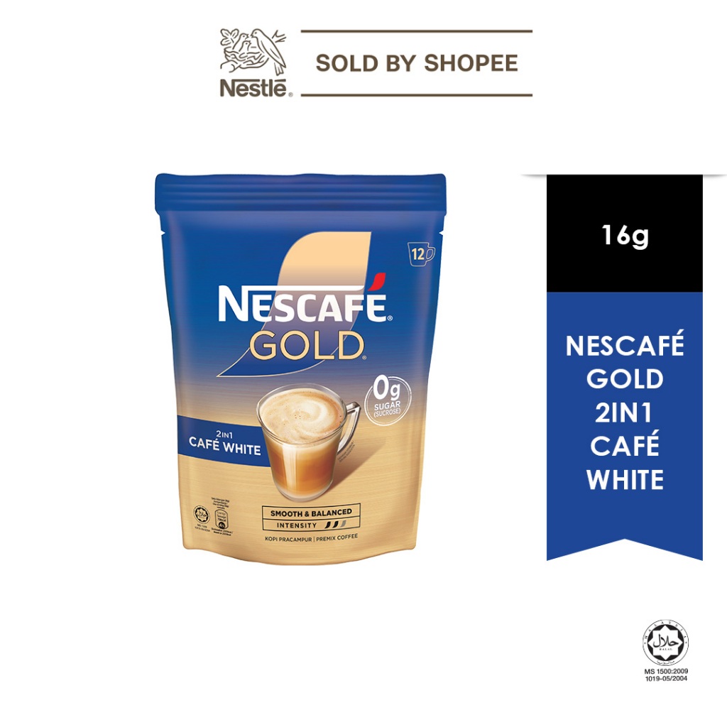 NESCAFÉ Gold 2in1 Café White - Coffee Mix Sticks with 0g Sugar, 12 ...