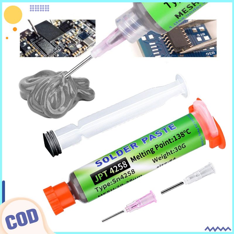 15G Sn63 Solder Paste No Clean Lead Free Soldering Paste 138° melting ...