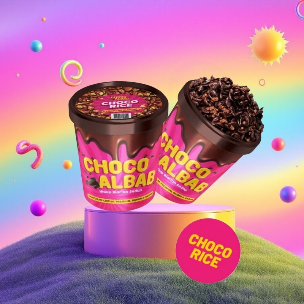 Choco Albab Chocotub Choco Rice Chocojar (1 tub) | Shopee Malaysia