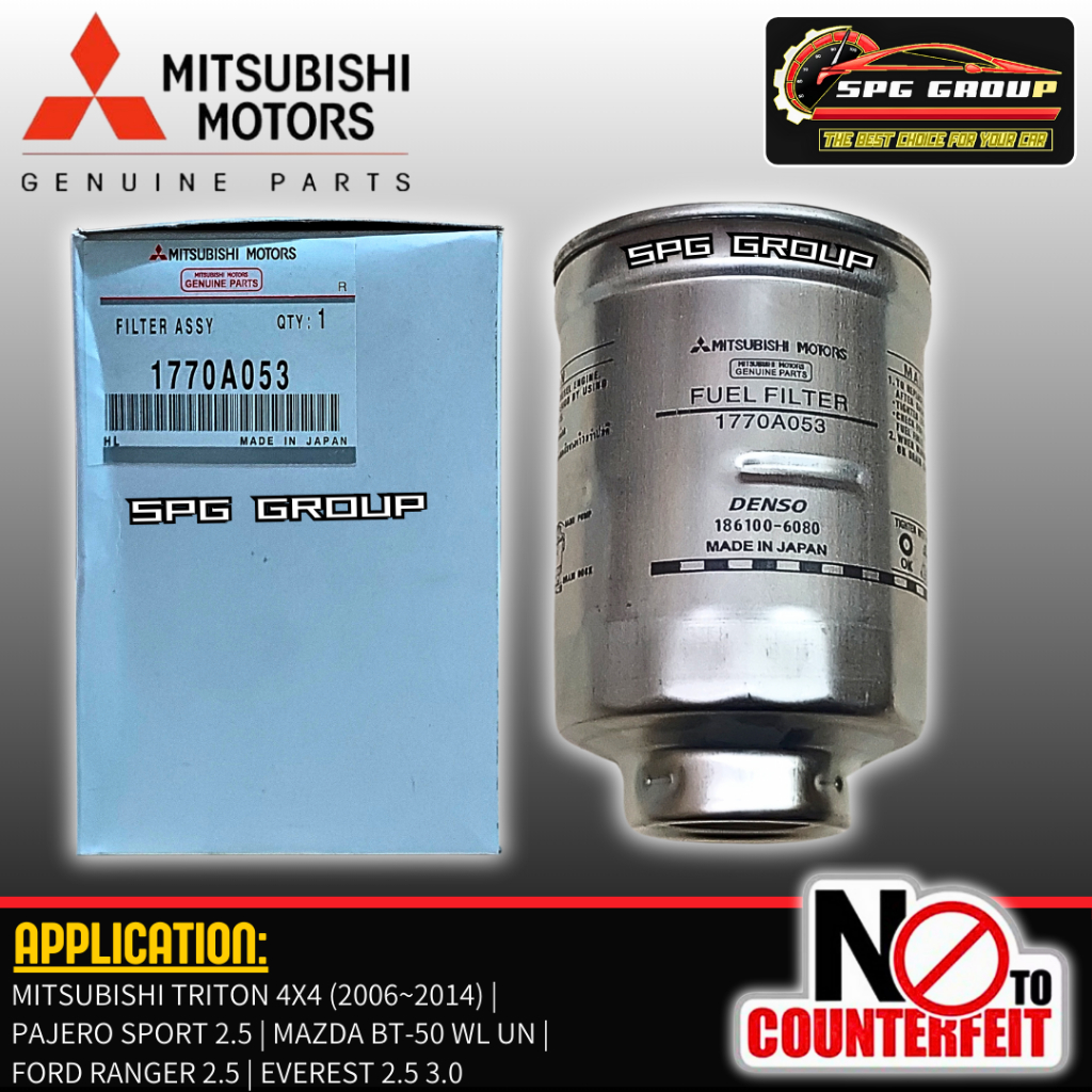 100% GENUINE MITSUBISHI FUEL FILTER 1770A053 TRITON 4X4 PAJERO SPORT ...