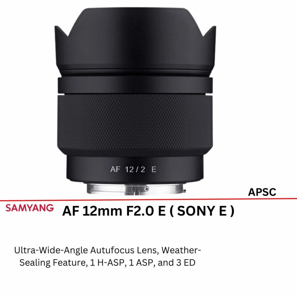 Samyang 12mm f/2.0 AF Compact Ultra-Wide Angle Lens for Sony E-Mount | Shopee Malaysia