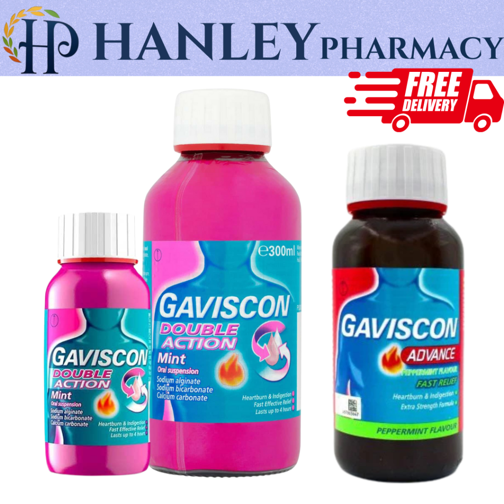 GAVISCON DOUBLE ACTION LIQ 150ML/300ML GAVISCON ADVANCE 150ML | Shopee ...