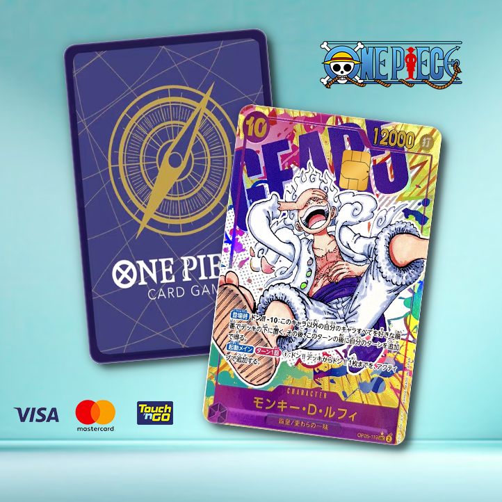One Piece Luffy - Touch n Go Card Sticker Cover TNG / MASTER / VISA ...
