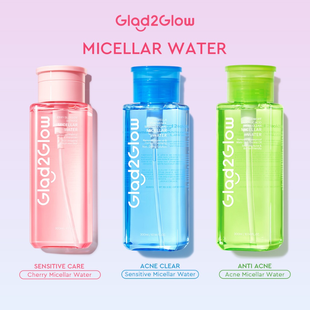 Glad2Glow Cherry Blossom g2g Micellar Water Makeup Remover Face ...