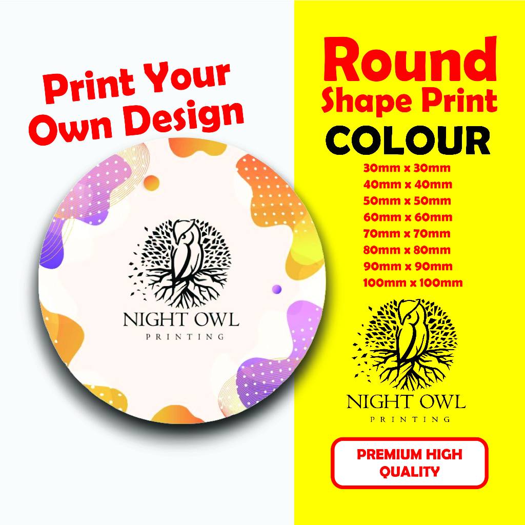 Round Shape Printing 260gsm artcard | Shopee Malaysia