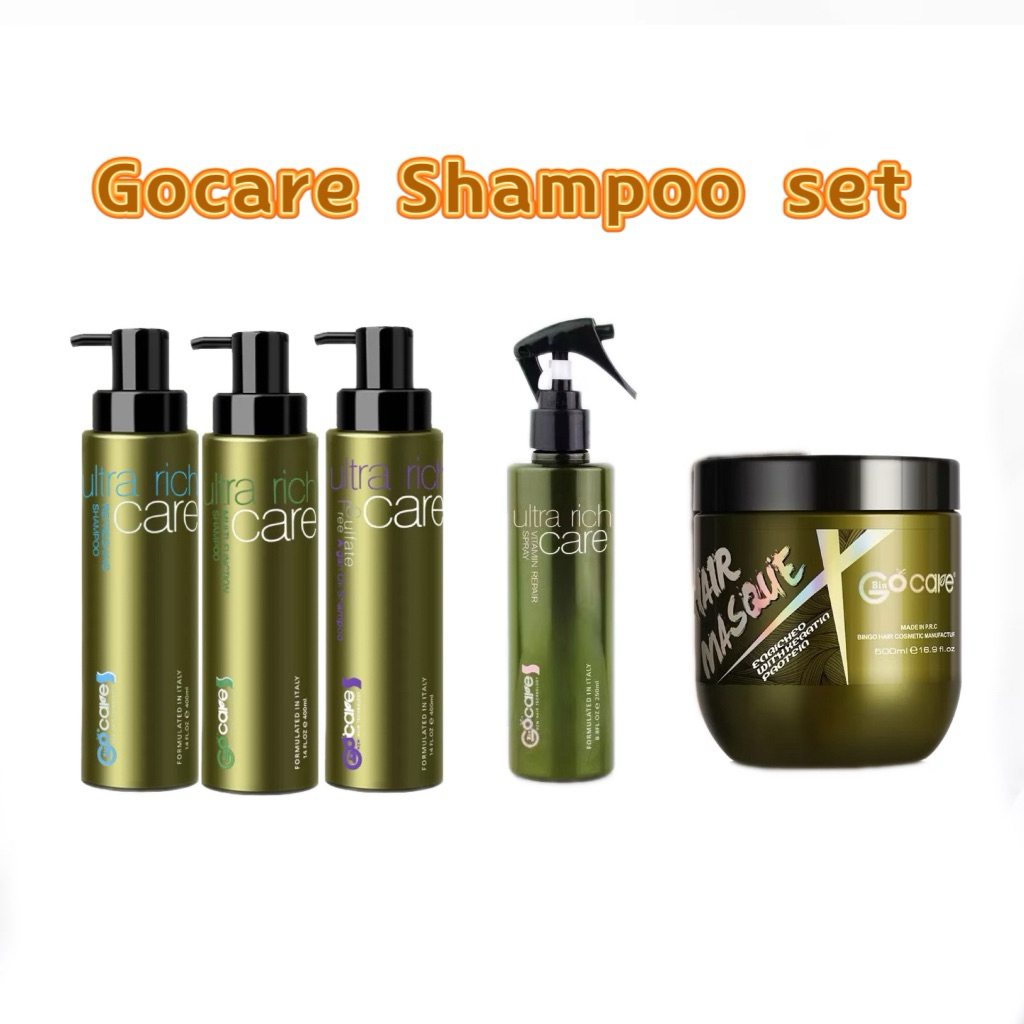Gocare Ultra Rich Shampoo X1,Hair Masque X1,Vitamin spray X1 (One Set ...