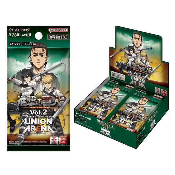 Bandai (BANDAI) UNION ARENA Booster Pack, Attack on Titan Vol.2 [EX10BT] (Box) 16 Pack | Shopee ...