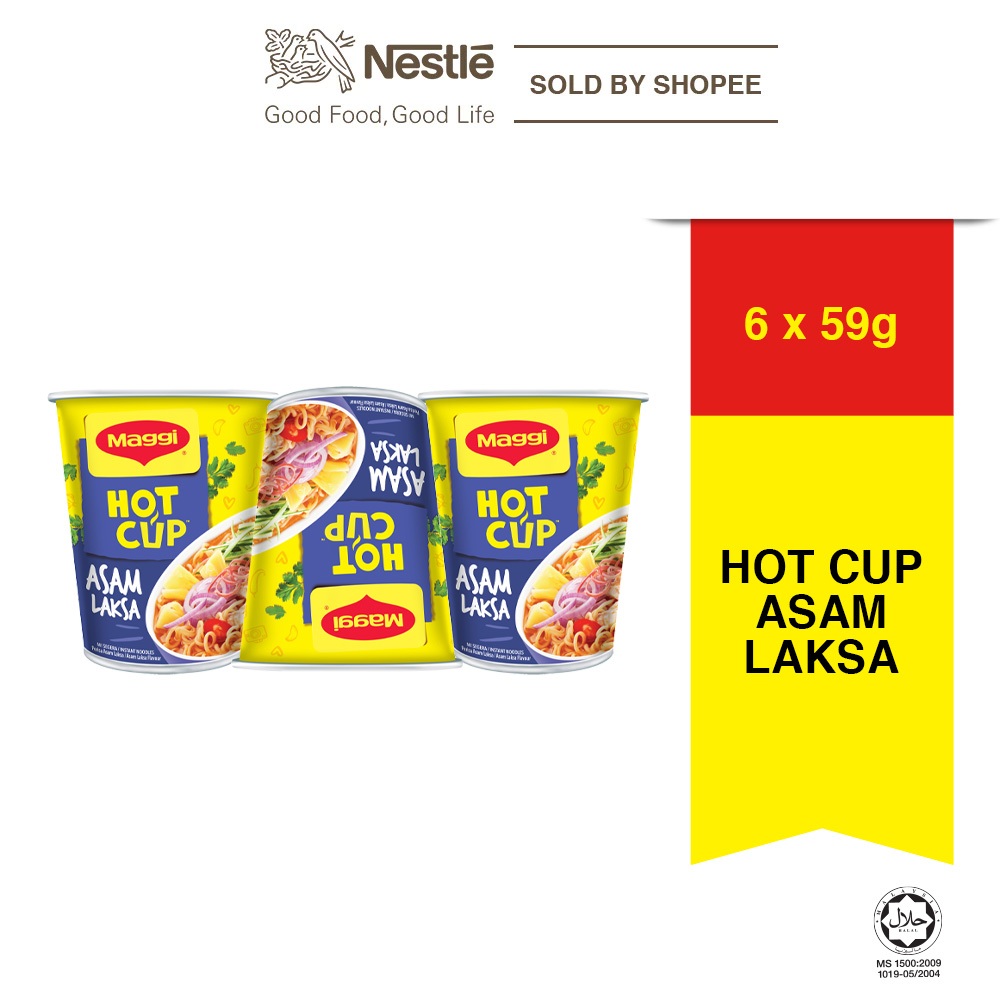 MAGGI Hot Cup Asam Laksa (59g x 6pcs) | Shopee Malaysia