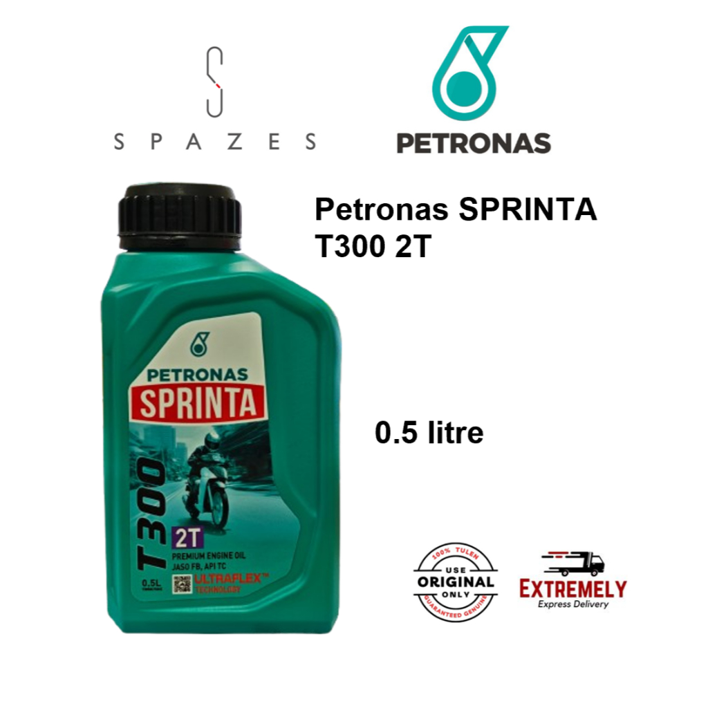 Petronas Sprinta T300 2T Premium Engine oil Motorcycle Minyak Hitam ...