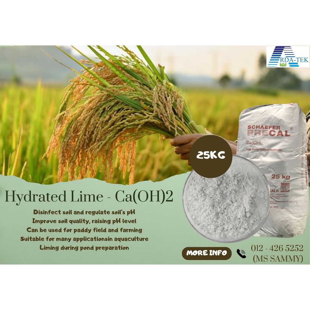 Kapur pertanian/penternakan | HYDRATED LIME (Schaefer Kalk) x 25kg ...