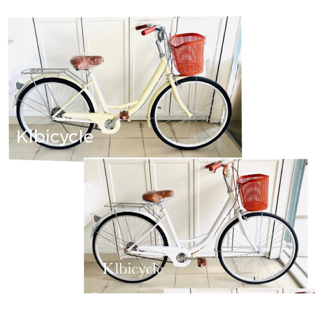 (99% Assembled)Rm399 26er Classic bike basket city Road bike Japan ...