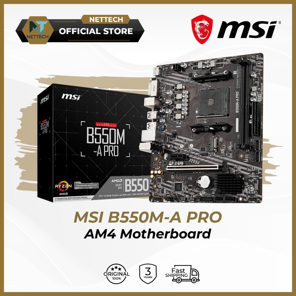 MSI B550M-A PRO Motherboard | Shopee Malaysia