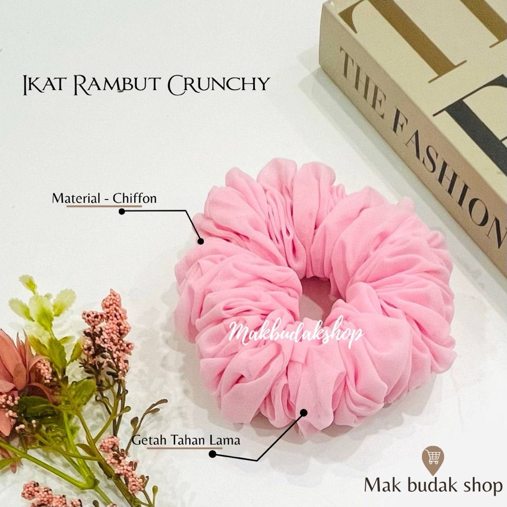 getah rambut scrunchie anak tudung sanggul rambut hair band inner ...