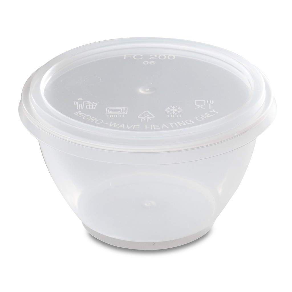 FC 200 Round Disposable Plastic Food Container ( 50psc± ) 200ml - FC ...