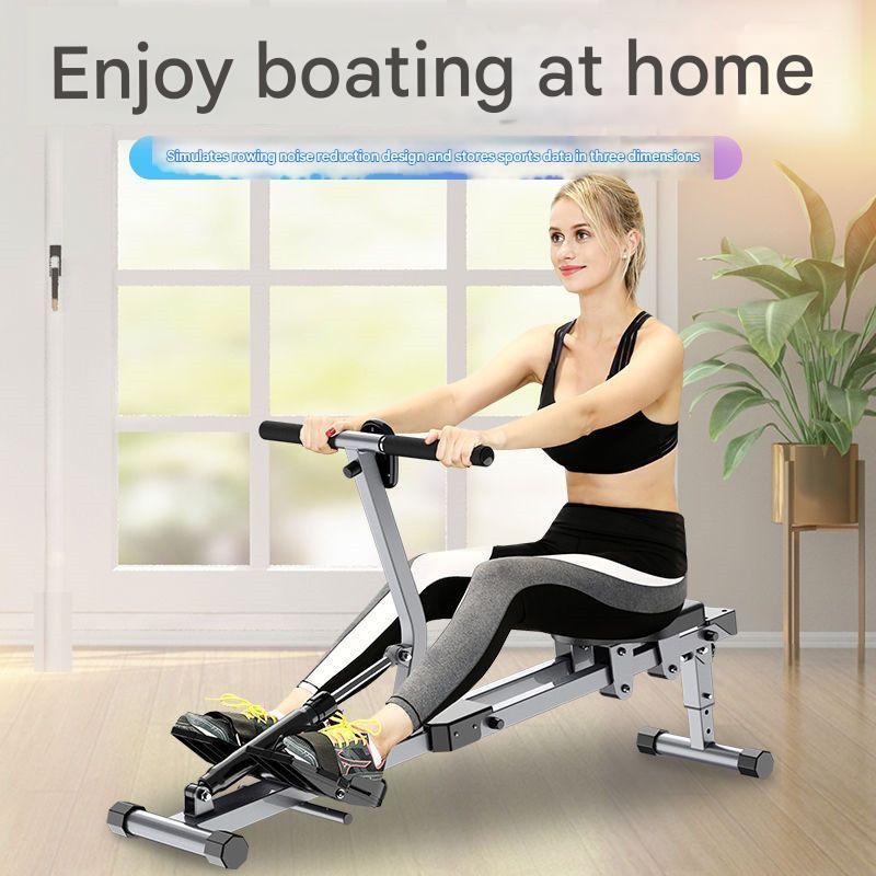 Hydraulic rowing machine with hydraulic resistance, indoor household ...