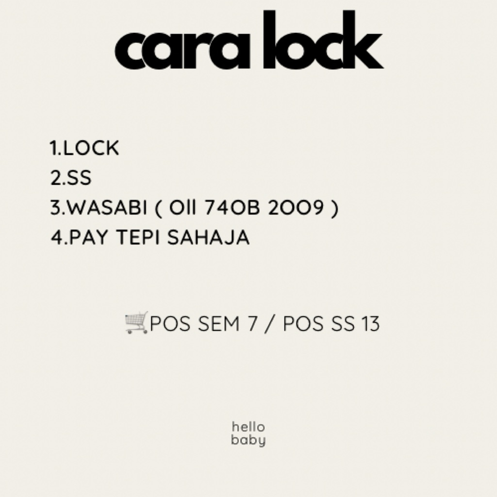 CARA LOCK DEKAT GAMBAR | Shopee Malaysia