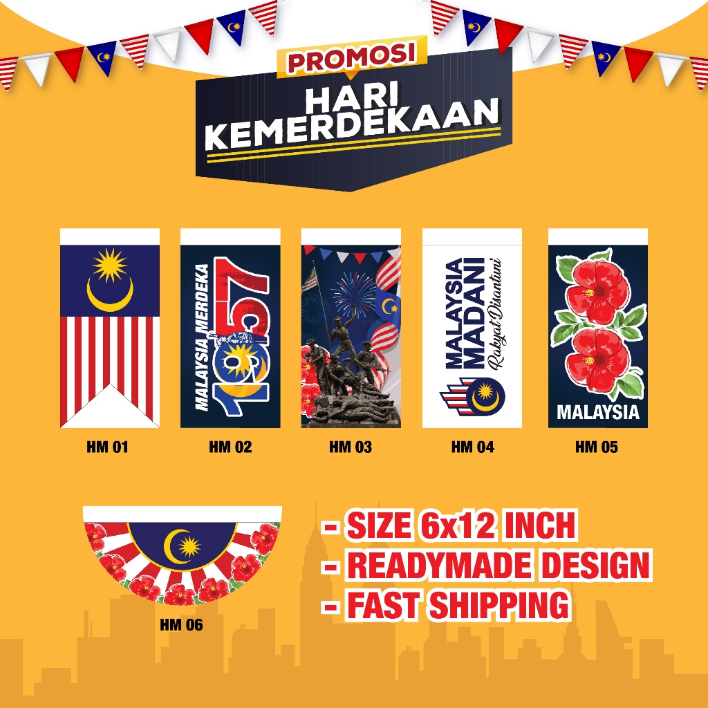 READY STOCK 🔥 BANNER BENDERA HIASAN MERDEKA | MERDEKA HOT ITEM 🔥 ...