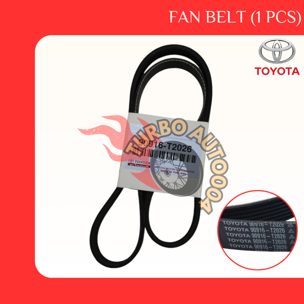 Fan Belt (90916-T2026) 7PK1935 for Toyota Camry ACV40 Estima ACR50 2.4 ...