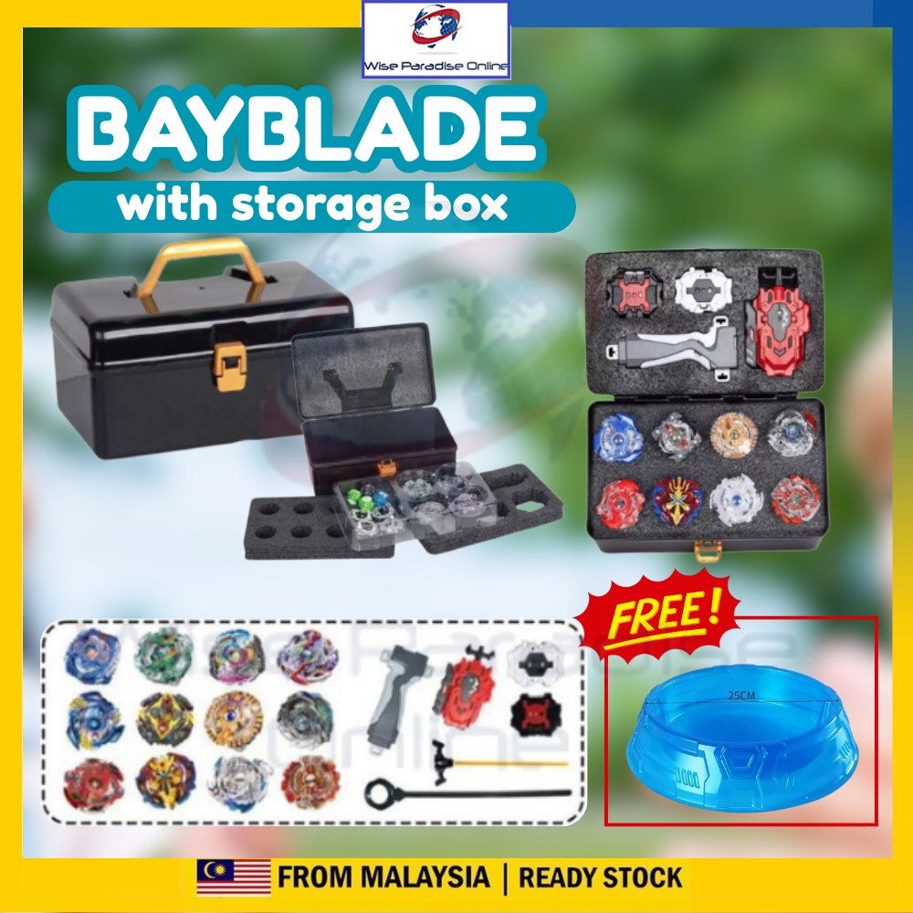 (12Pcs) Spinning Launcher Battle Gyro Game 12 Gyro 3 Launcher Beyblade ...