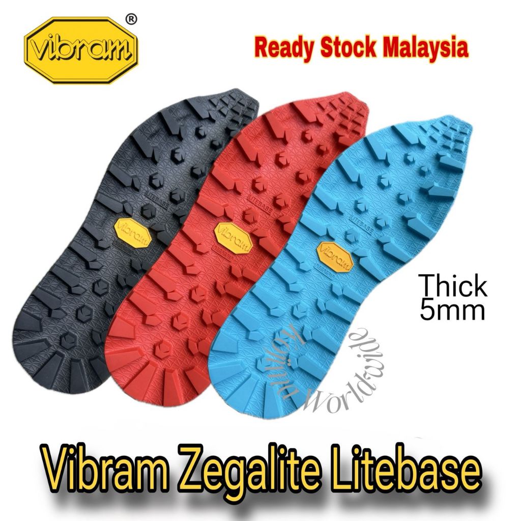 Vibram Zegalite Litebase LB042 Sole Rubber Outsole Tapak Kasut Luar ...