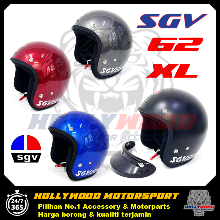 HELMET SGV62 OVERSIZE XL LEBIH BESAR LEBIH SELESA KHUSUS UNTUK KEPALA ...