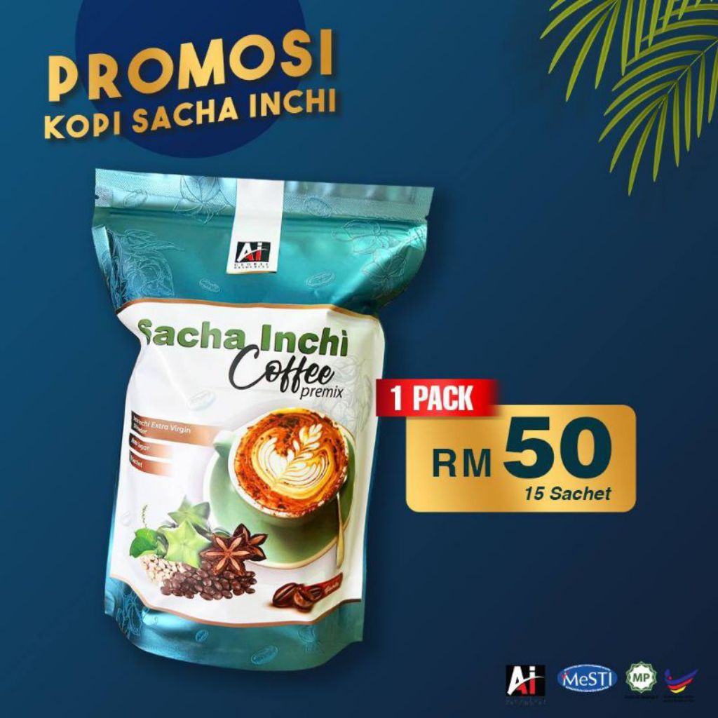 Kopi Sacha Inchi 15sachets AI GLOBAL ORIGINAL | Sacha Inchi Coffee ...