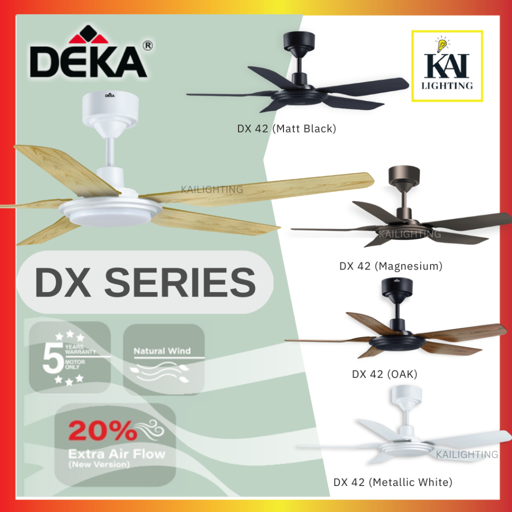 DEKA (New2025)DX56 56" / DX42 42" DC motor Remote fan 8 Speed Turbo ...