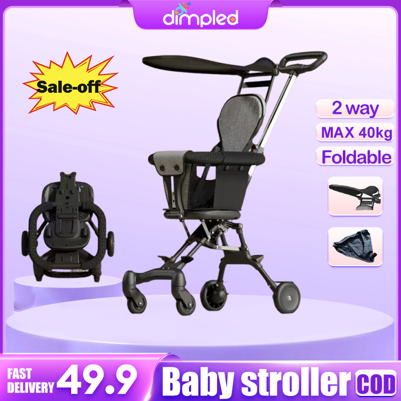 COD Baby Stroller 1-6 Age 2 Way Max40kg Magic stroller Foldable ...