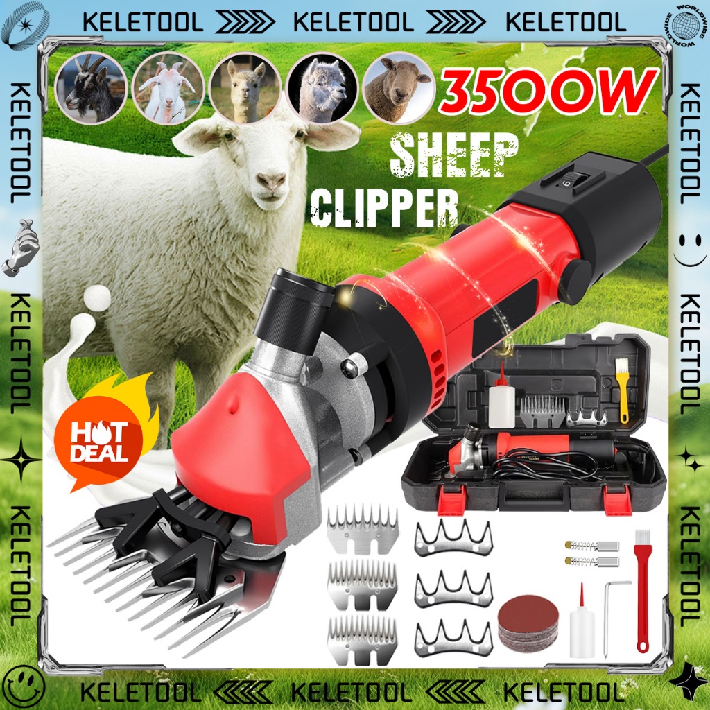 3500W Electric Sheep Clipper Goat trimmer sheep Machine mesin bulu ...