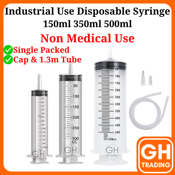 Picagari Syringe 150ml 300ml 500ml 针筒 Pigacari Besar with Tube | Shopee ...