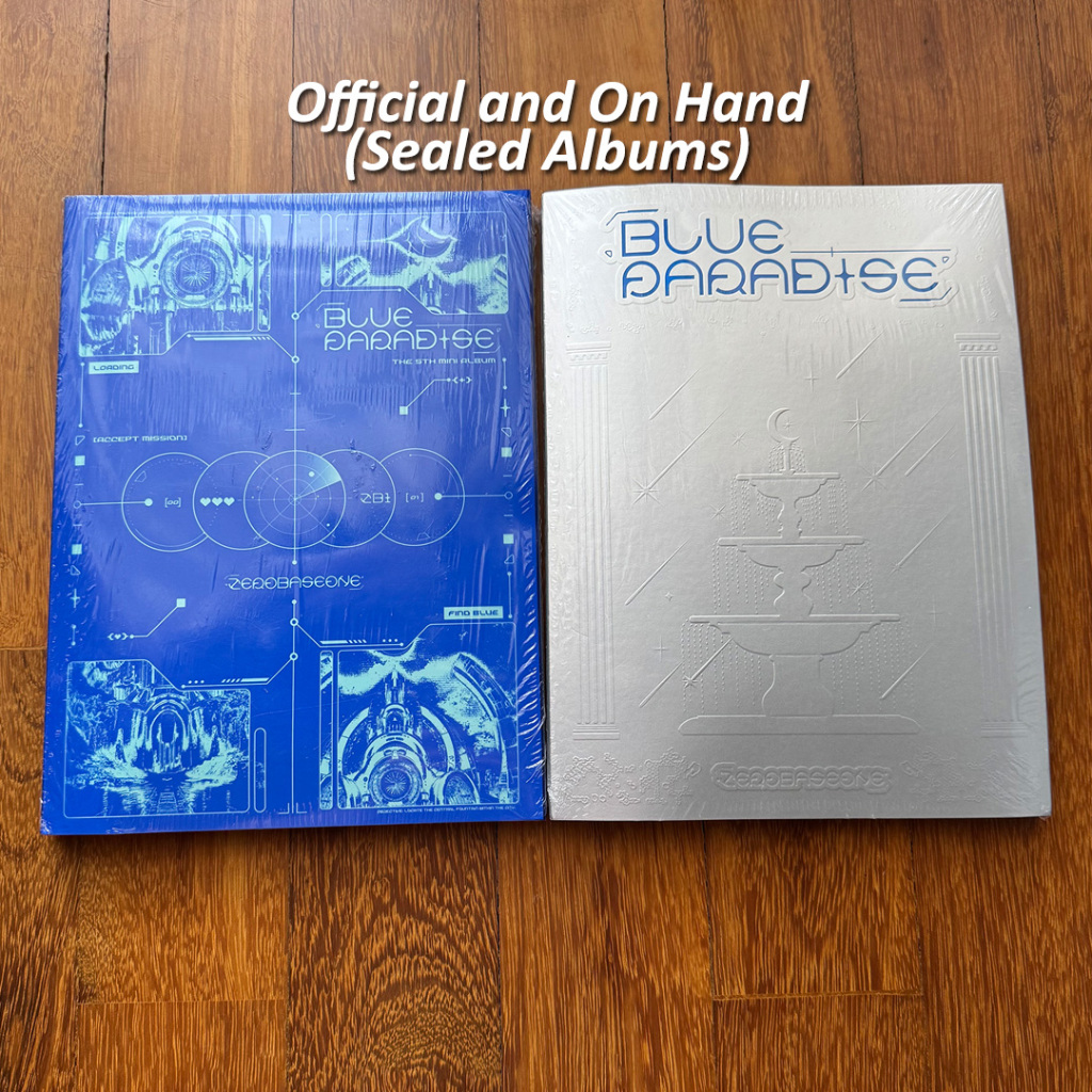 ZB1 Zerobaseone Official Blue Paradise SEALED Albums (Set and ...