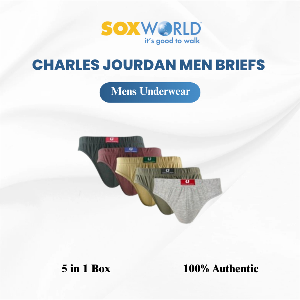 [SOXWORLD] SOXWORLD 5 in 1 CHARLES JOURDAN Men Briefs Underwear ...
