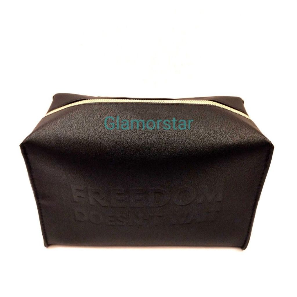 Y Brand FREEDOM DOESNT WAIT Pouch / Black Pouch (LE6765) | Shopee Malaysia