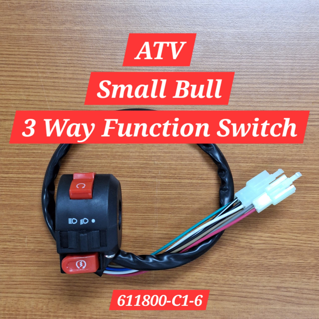 ATV Small Bull 3 Way Function Multi Switch - Control Switcher - ATV ...