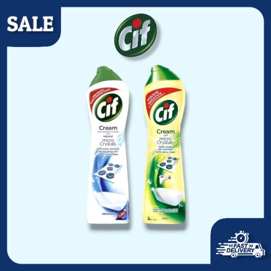 CIF CREAM MULTI SURFACE CLEANER LEMON & ORIGINAL 660 ML | Shopee Malaysia