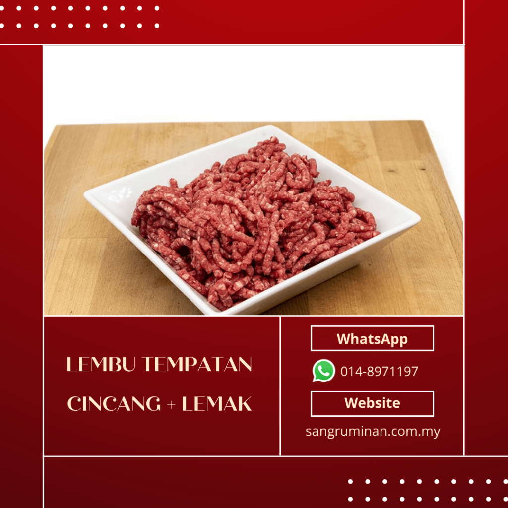 (LEMBU TEMPATAN) Daging Cincang Campur Lemak 500g | Shopee Malaysia