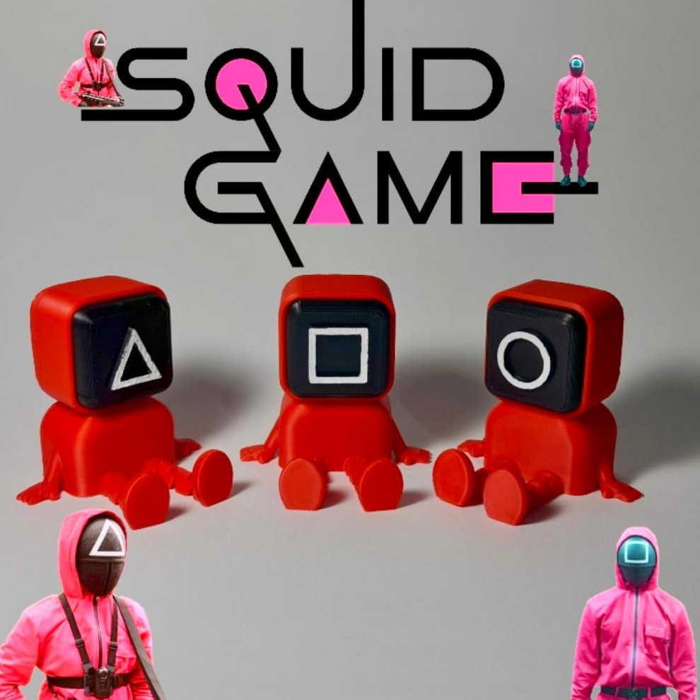 3 pcs Squid Game Soldier |Articulated Squid Game |Squid Game with ...
