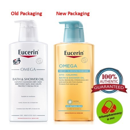 Eucerin OMEGA ATO-CALMING BATH & SHOWER OIL (400ml) | Shopee Malaysia