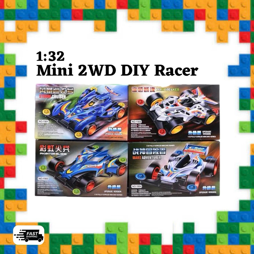 🔥Ready Stock🔥 MINI 2WD DIY RACER TAMIYA SERIES CAR 1:32 not original ...