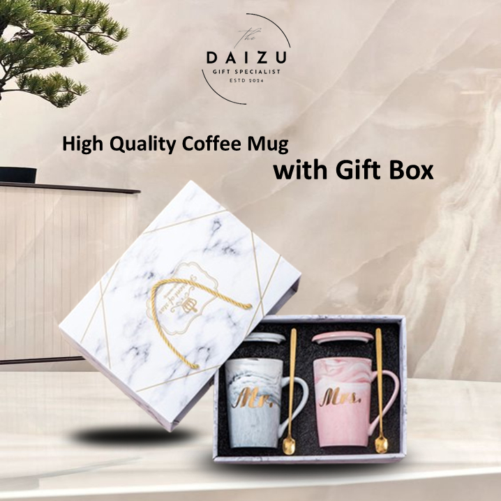 Fine Ceramic Couple Cup Set Mug Giftset Door Gift Hadiah Perkahwinan ...